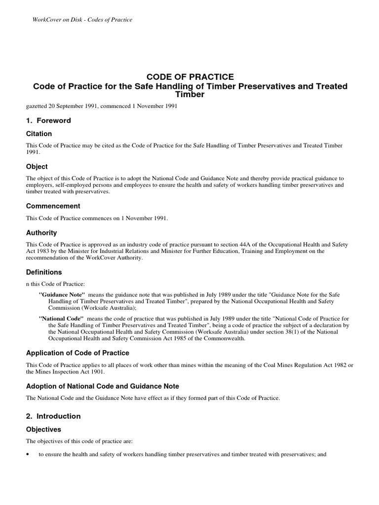 Safe-handling-of-timber-preservatives-and-treated-timber-Code-of ...