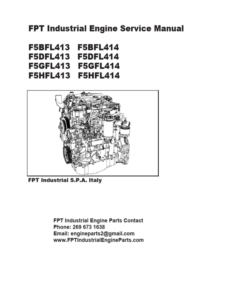 FPT Engine Service Manual f5hfl413 f5hfl414 f5glf413 f5gfl414 f5dfl413 ...