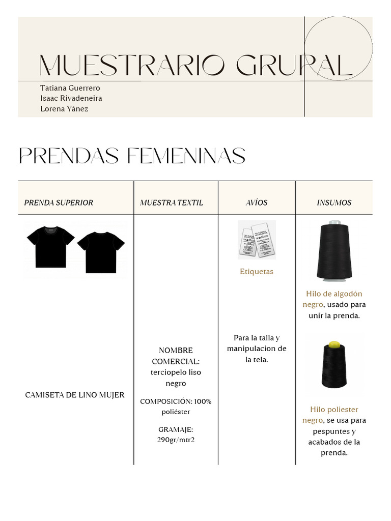 Muestrario Grupal | PDF | Textiles | Ropa