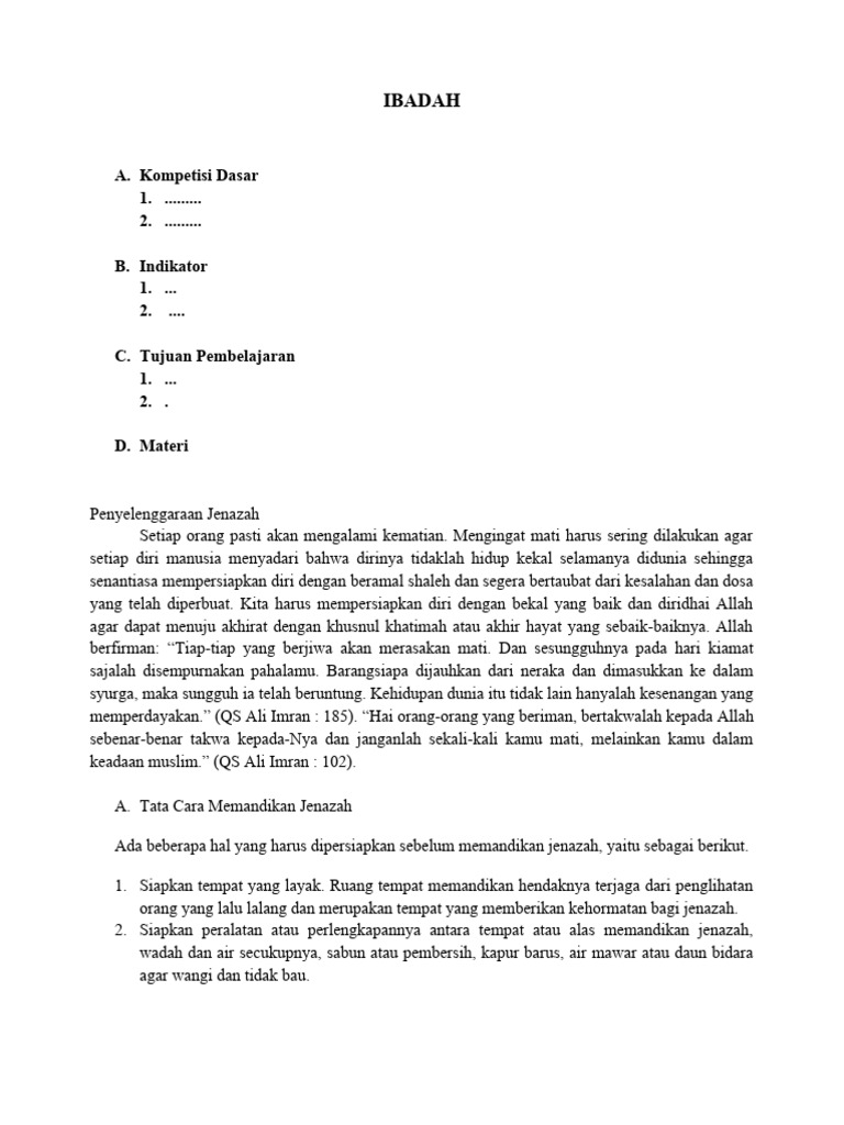 Modul Ibadah Tri | PDF