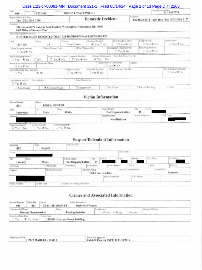 Janssen's Police Report | PDF