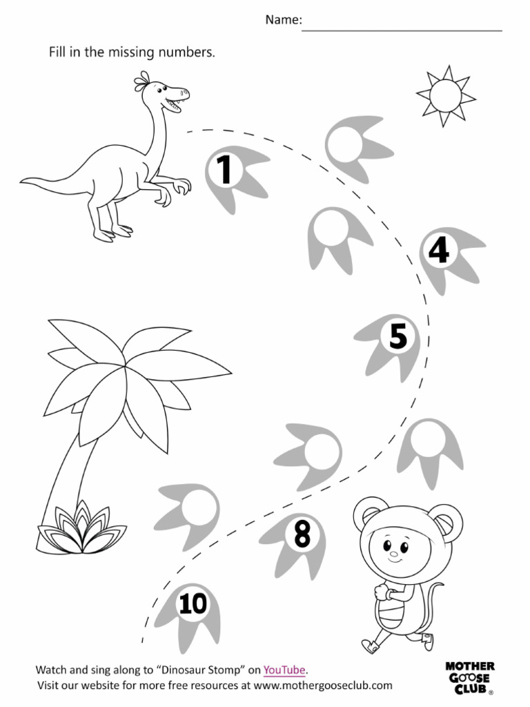 Math Pages - Dinosaur Stomp - 2 | PDF