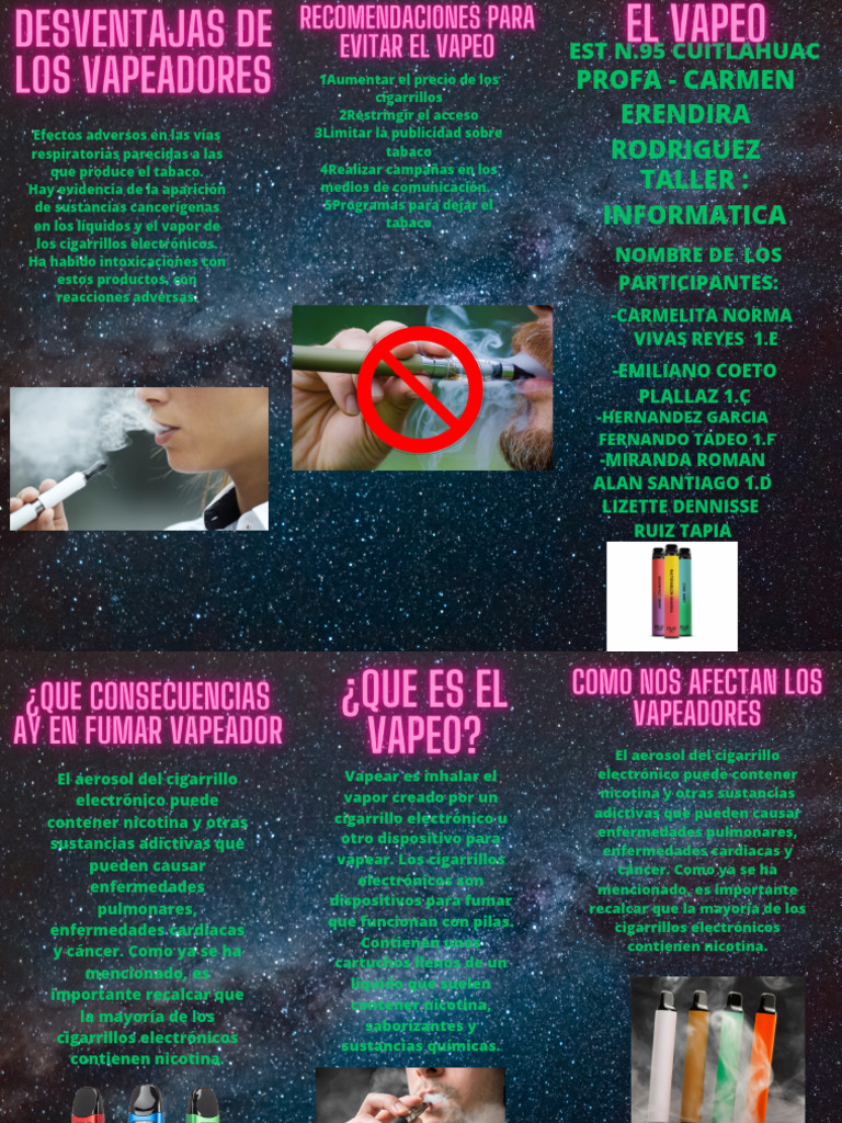 Riesgos del Vapeo y Estrategias Preventivas | PDF | Cigarrillo ...