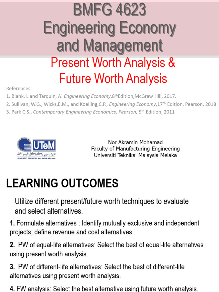 Ch4 Present Worth Analysis | PDF | Life Cycle Assessment | Economies
