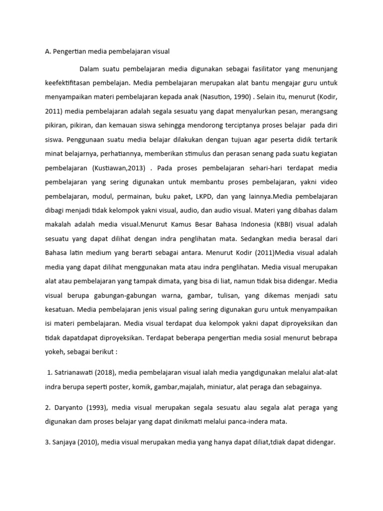 Media Pembelajaran Visual | PDF