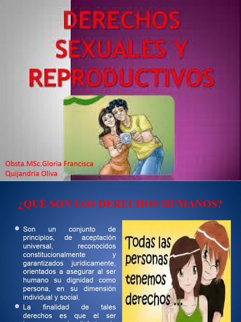 Derechos Sexuales Y Reproductivos Pdf La Sexualidad Humana