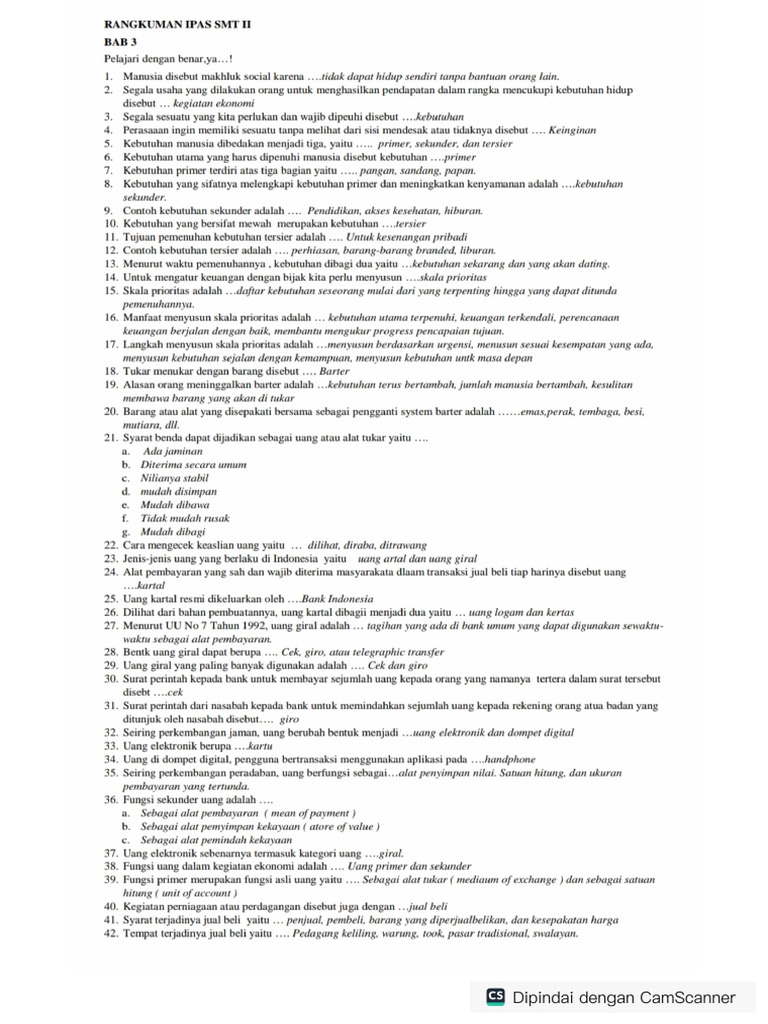 Asat Ipas Kelas 4 | PDF