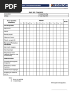 Safety Shower Checklist | PDF