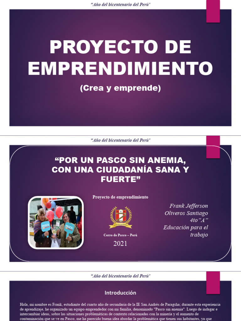 Proyecto de Emprendimiento (Crea y Emprende) | PDF | Alimentos | Minería