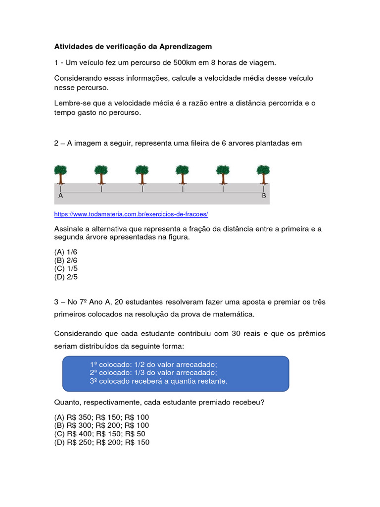Atividades - 7º Ano - Matemática Mod 2 Uni 2 - Eja Tec Fundamental | PDF | Círculo | Metro