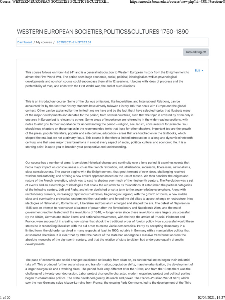 Intro to 19th Century European History | PDF | Age Of Enlightenment ...