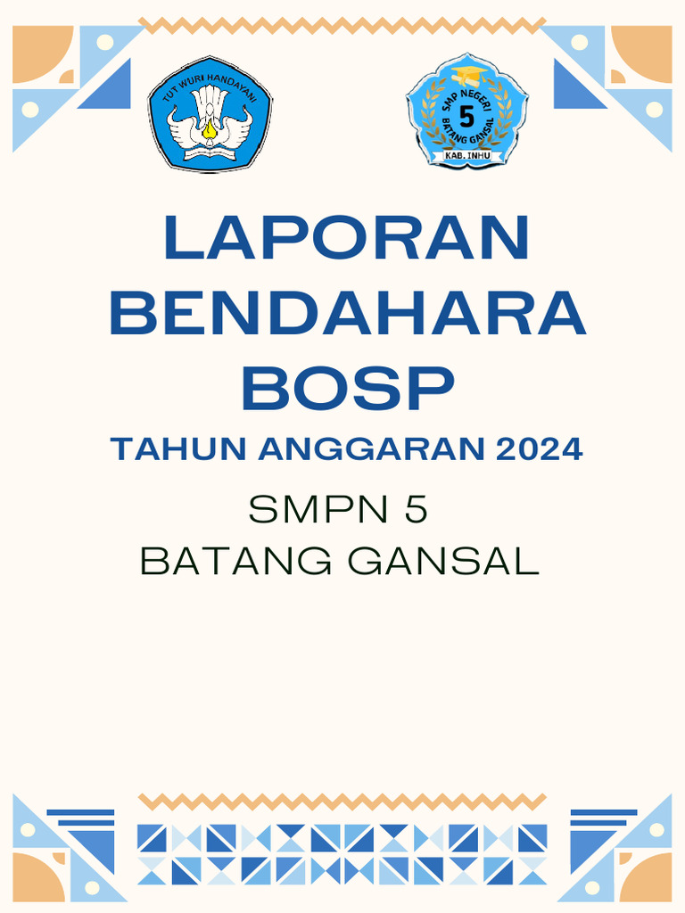 Laporan Bendahara Bosp | PDF | Pengelolaan Keuangan & Uang