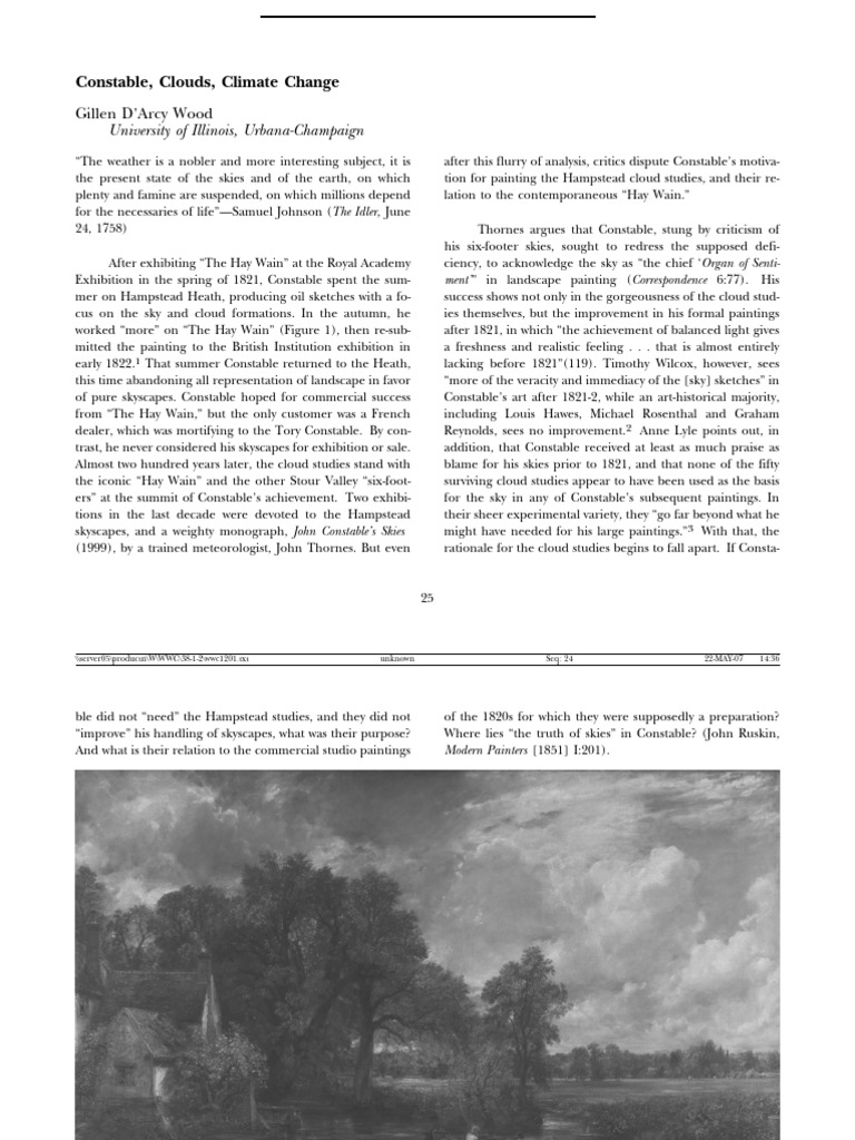 Wood - Constable, Clouds, Clinate Change | PDF | Rain | Cloud