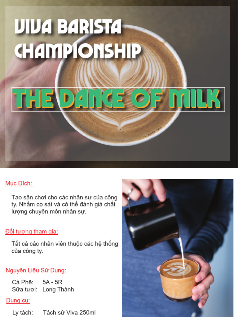 VIVA BARISTA CHAMPIONSHIP - Dance of Milk | PDF