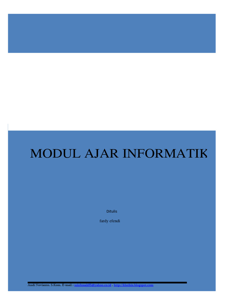 Modul Ajar Informatika Teknologi | PDF