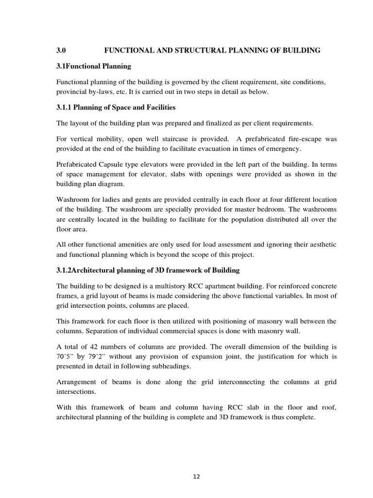 10 Functional & Structural Planning of Building | PDF | Beam (Structure ...