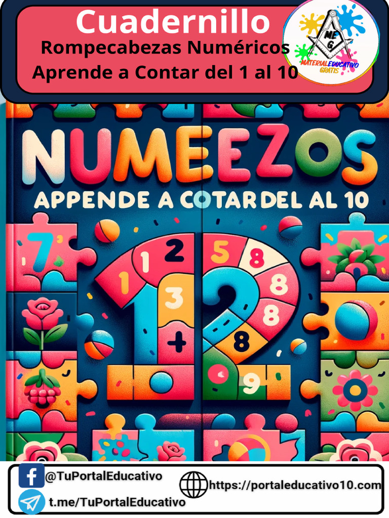 Rompecabezas Numéricos Aprende a Contar del 1 al 10 portaleducativo10 | PDF
