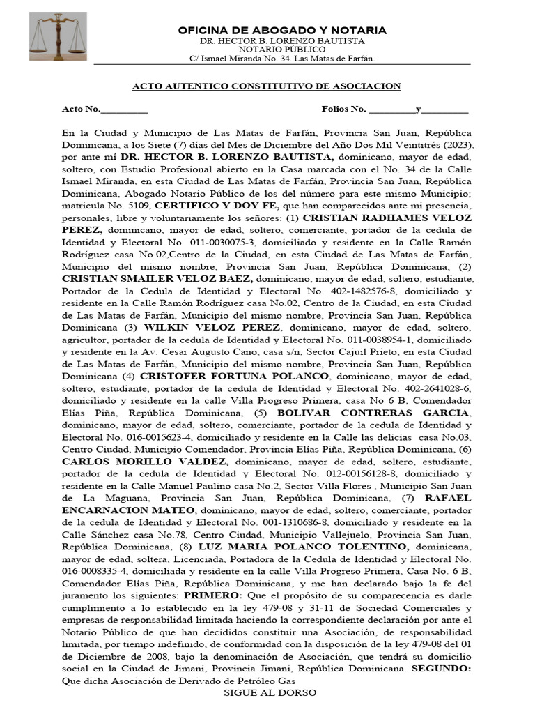 Acto Autentico de Compaã - Ia Ramirez 4 | PDF | República Dominicana