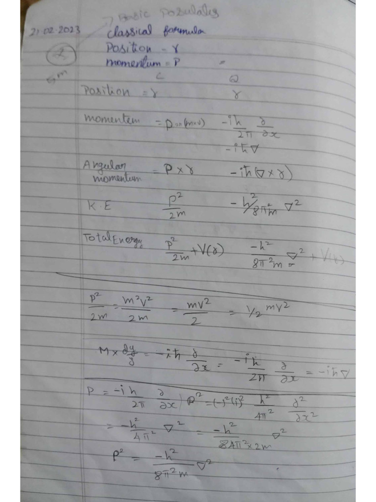 QP - Schrödinger Equation 1 | PDF