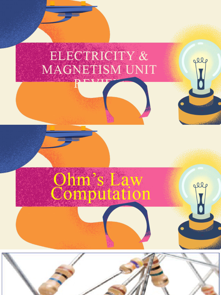 Electricity and Magnetism Physical Science Quiz Presentation Bright ...