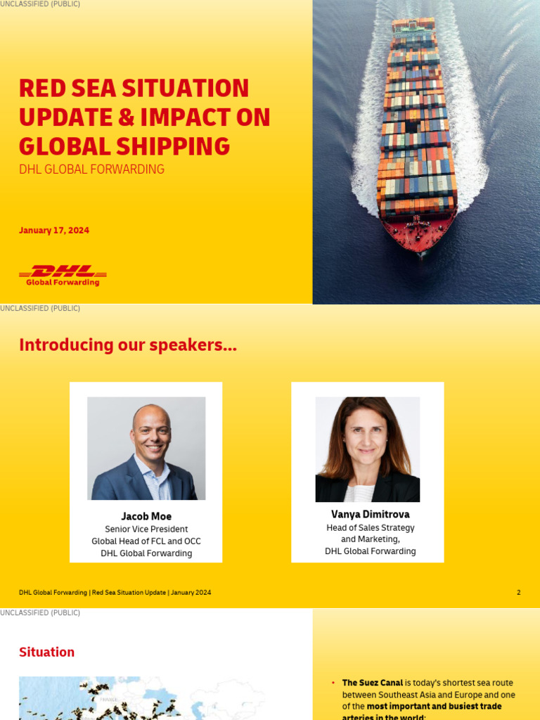 Red Sea Shipping Impact Update 2024 | PDF | Suez Canal | Red Sea