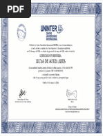 Comprovante de Matrícula Uninter | PDF