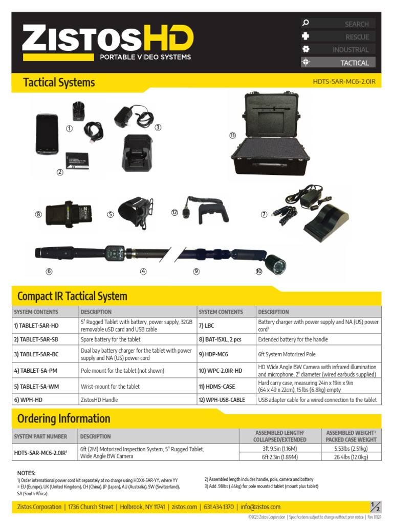 Compact IR Tactical System Overview | PDF | Tablet Computer | Camera