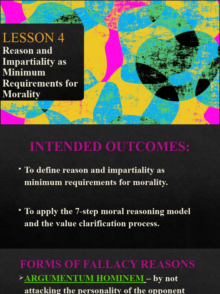 LESSON 4- ethics | Download Free PDF | Reason | Morality
