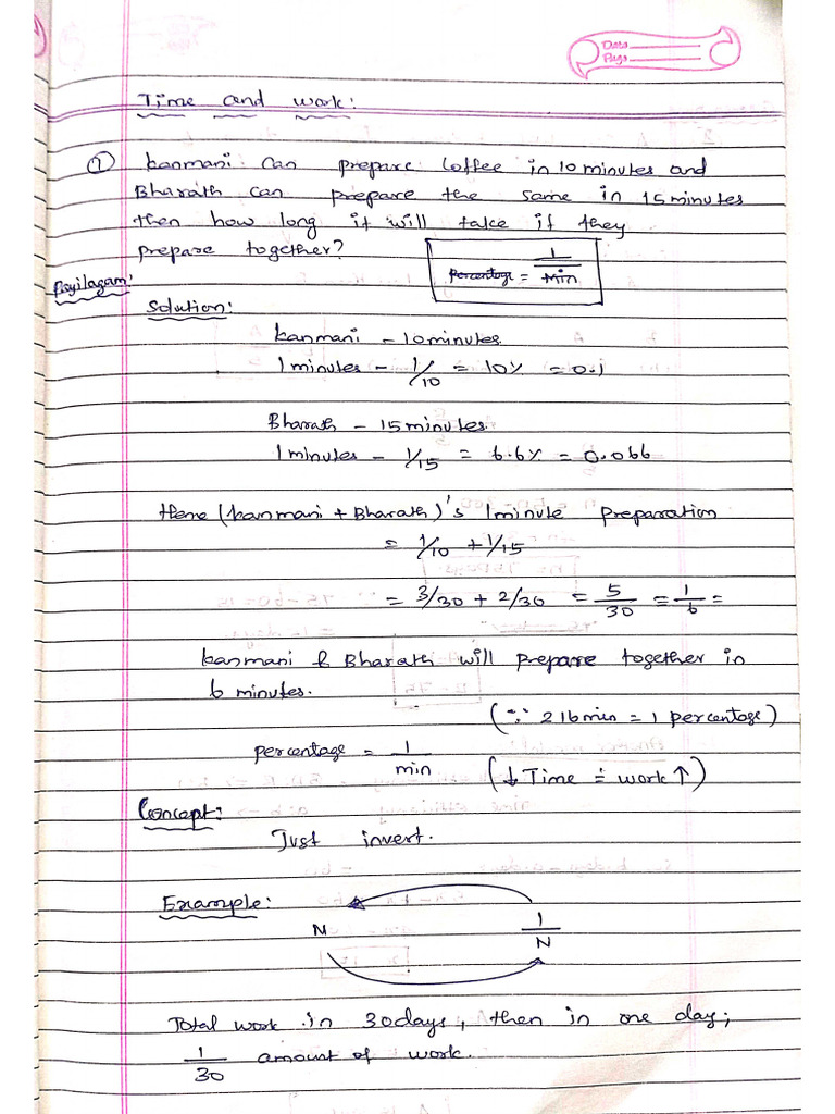 1.time and Work | PDF