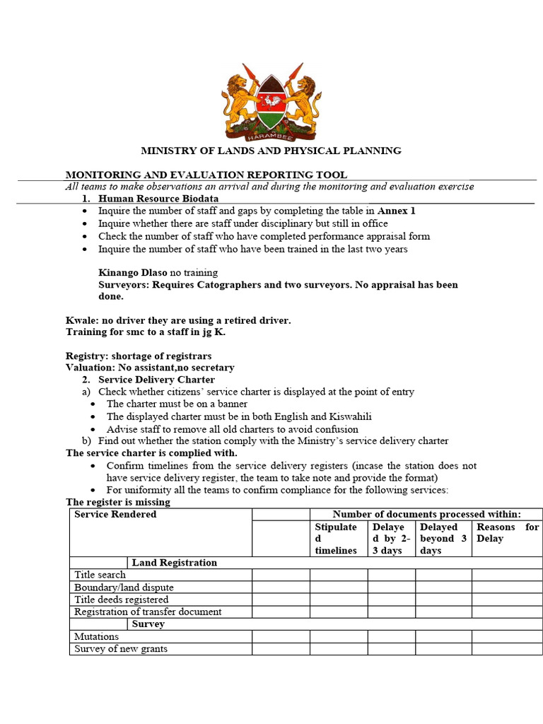 Draft Monitoring and Evaluation Data Tool | PDF | Real Estate Appraisal ...