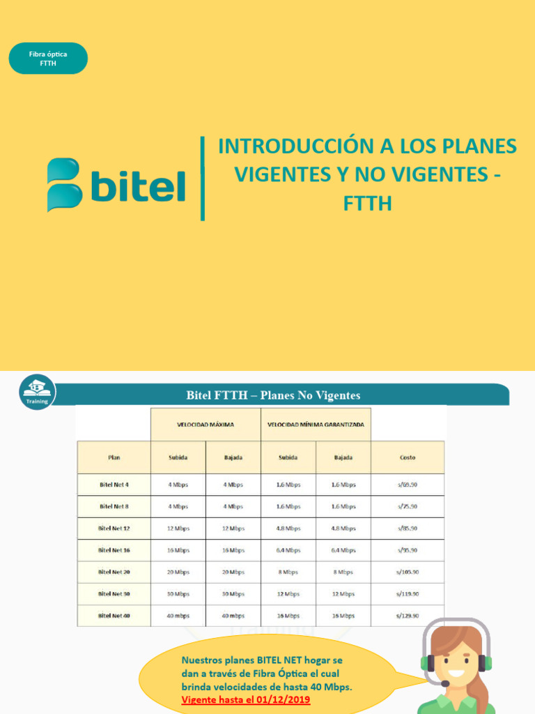 Planes Bitel Fibra FTTH: Velocidad y Promociones | PDF | Electrónica ...
