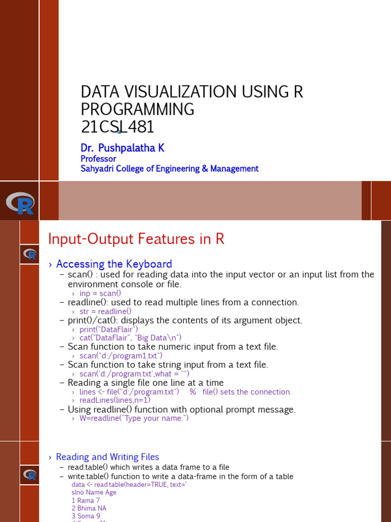 R Programming | PDF | Computing | Computer Programming R Programming | PDF | Computing | Computer Programming