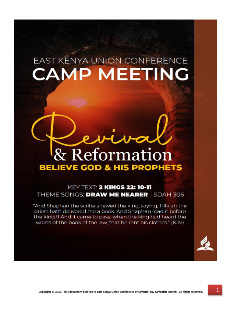 Ekuc Camp Meeting Document 2020. Revised.1 | PDF | Daniel (Biblical Figure) | Prophet