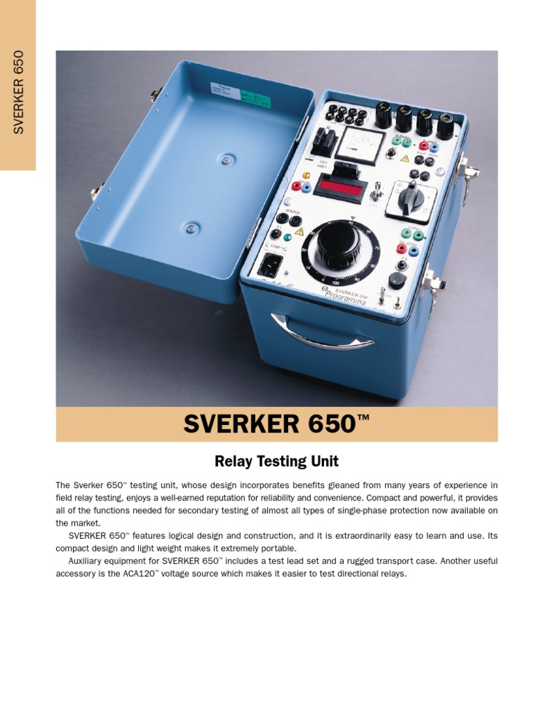 Sverker650 en | PDF | Relay | Force