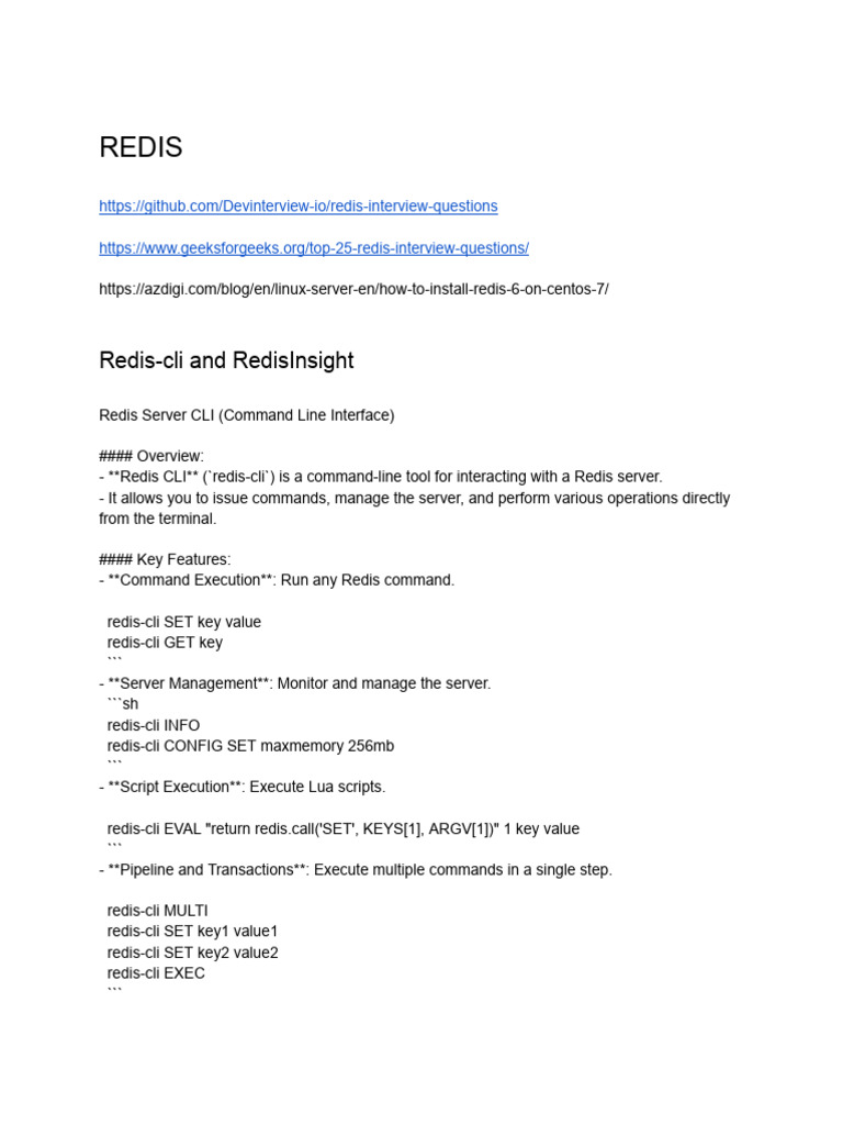 REDIS Basics | PDF | Computer Data | Software Engineering