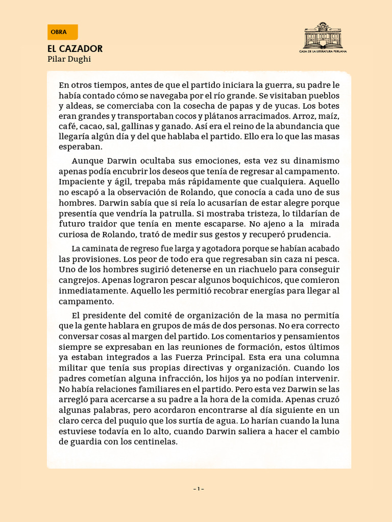 16 LECTURA Cazador | PDF
