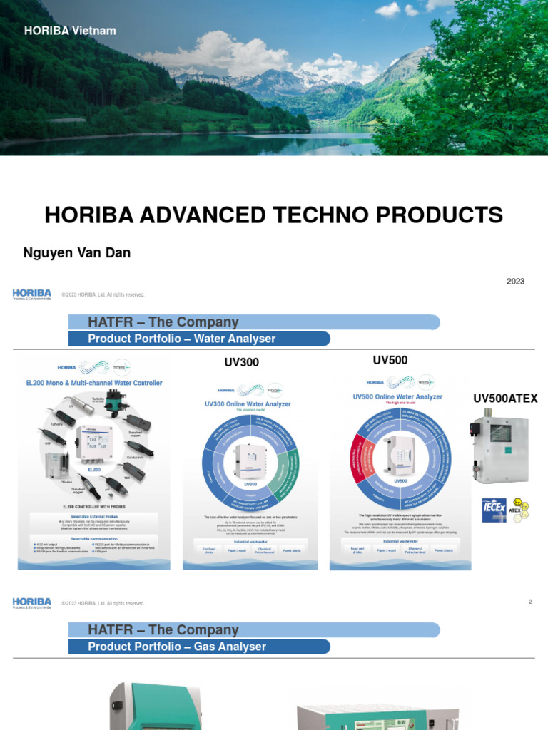 HORIBA Water & Gas Analyzers Overview | PDF | Redox