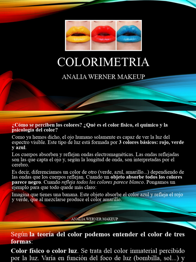 COLORIMETRIA | Descargar gratis PDF | Color | Amarillo
