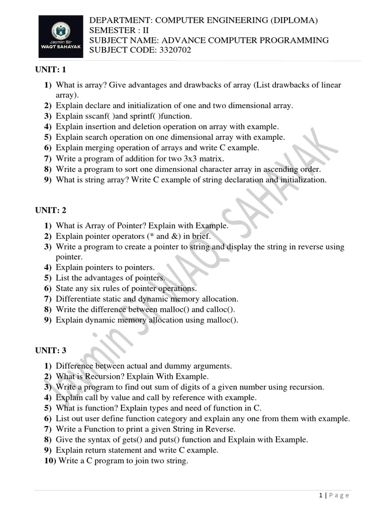 Acp Imp Pdf Pointer Computer Programming String Computer 5482