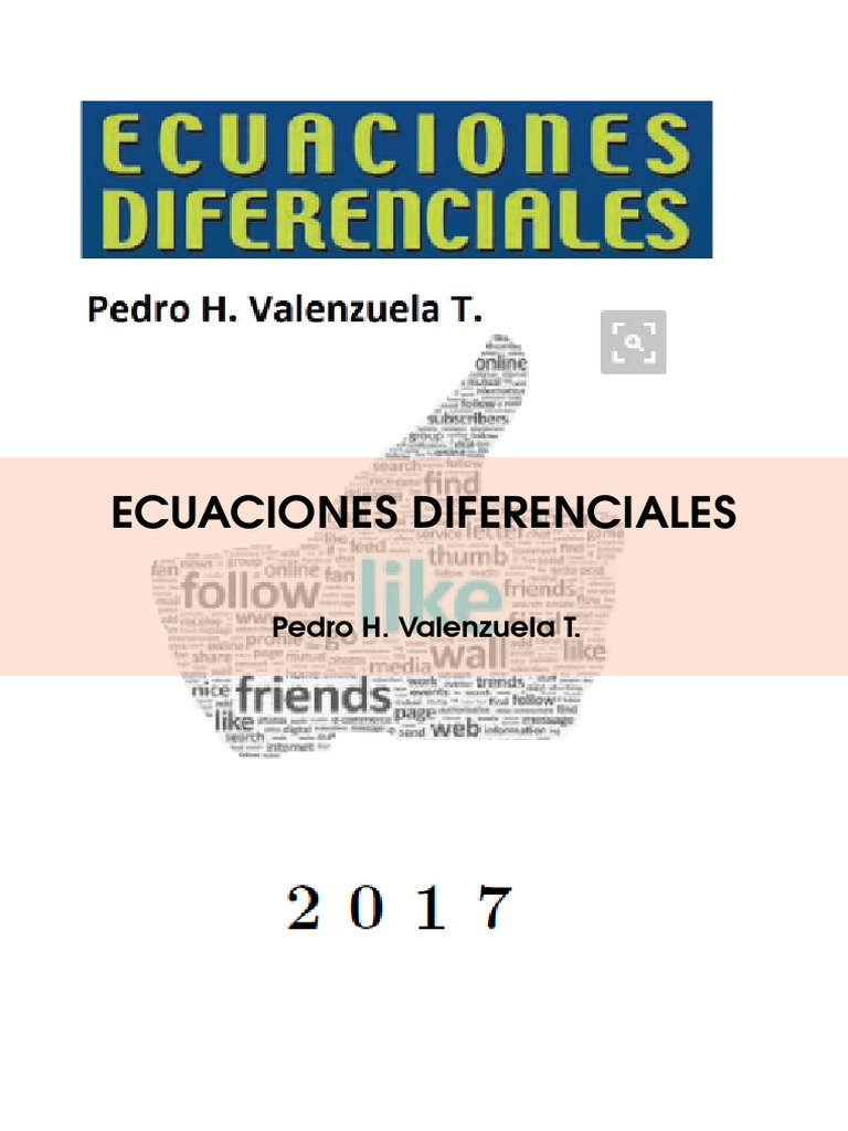 Ecuaciones Diferenciales Ordinarias | PDF | Ecuaciones | Ecuaciones diferenciales