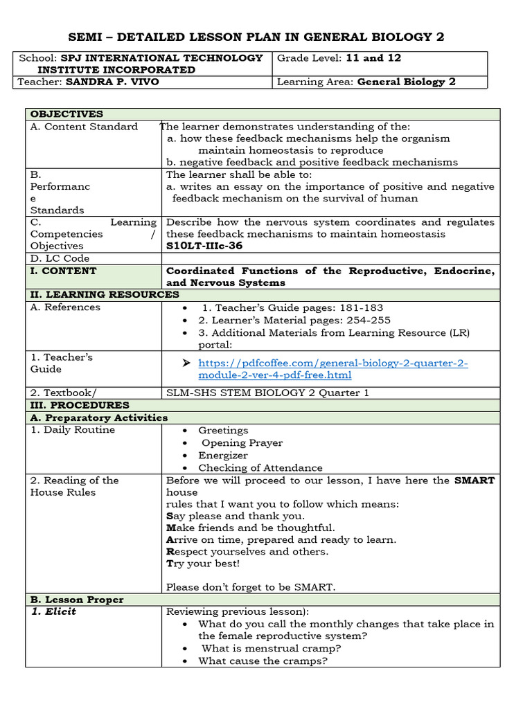 Feedback Mechanisms | PDF | Learning | Homeostasis