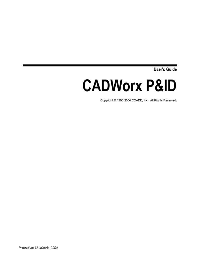 CADWorx P&ID User Guide 2005 | PDF | Installation (Computer Programs) | License