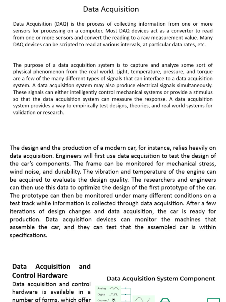 DAQ | PDF | Data Acquisition | Instrumentation