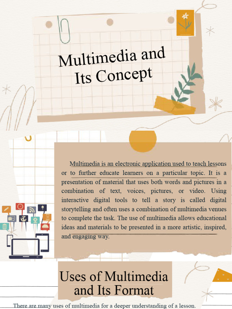 Multimedia and its Concept | PDF | Multimedia | Human Communication