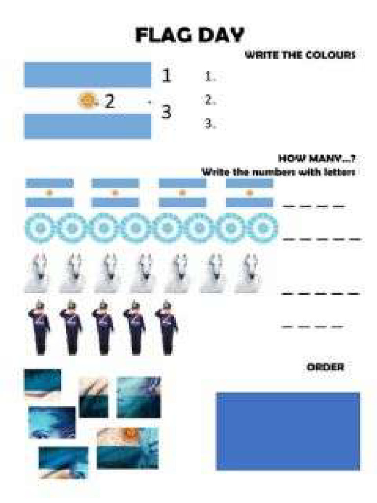 flag day worksheets | PDF