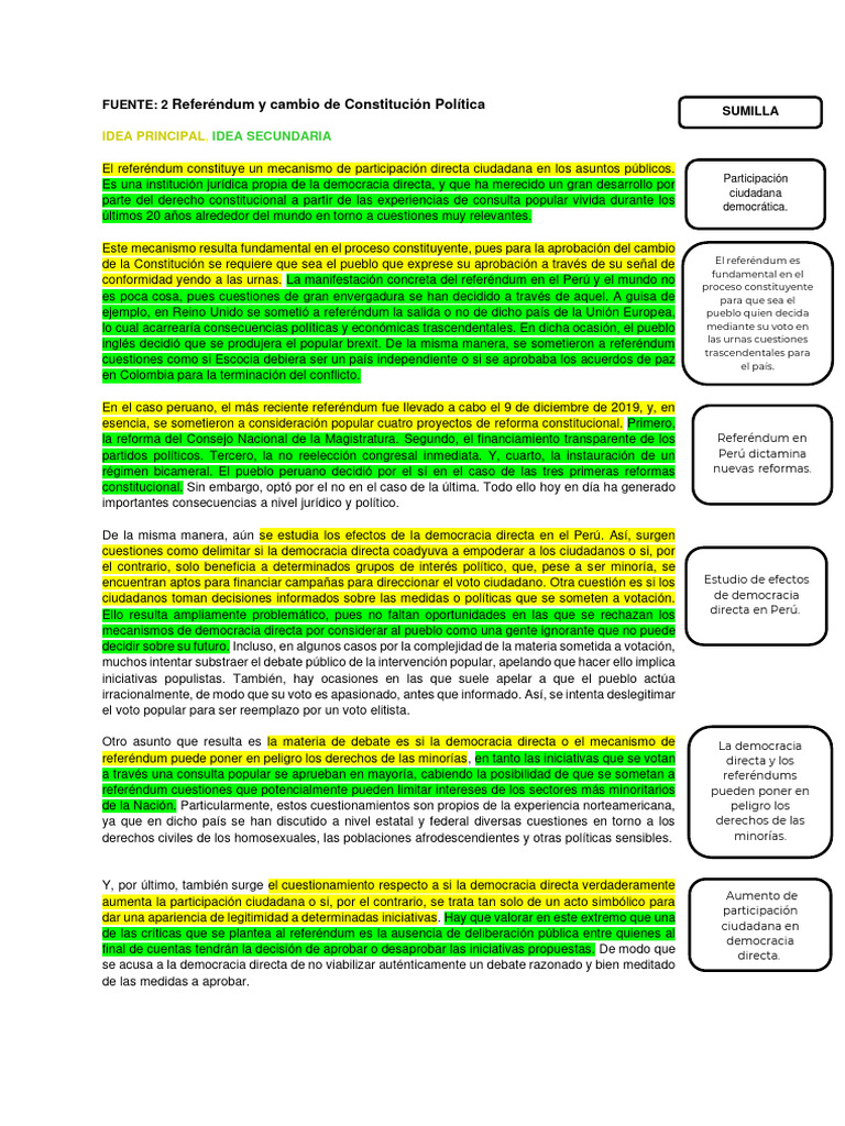 Subratado, Sumillado y Mapa Conceptul BBBBBBBBBBBBBBBBBBBBBBBBBBB | PDF | Democracia ...