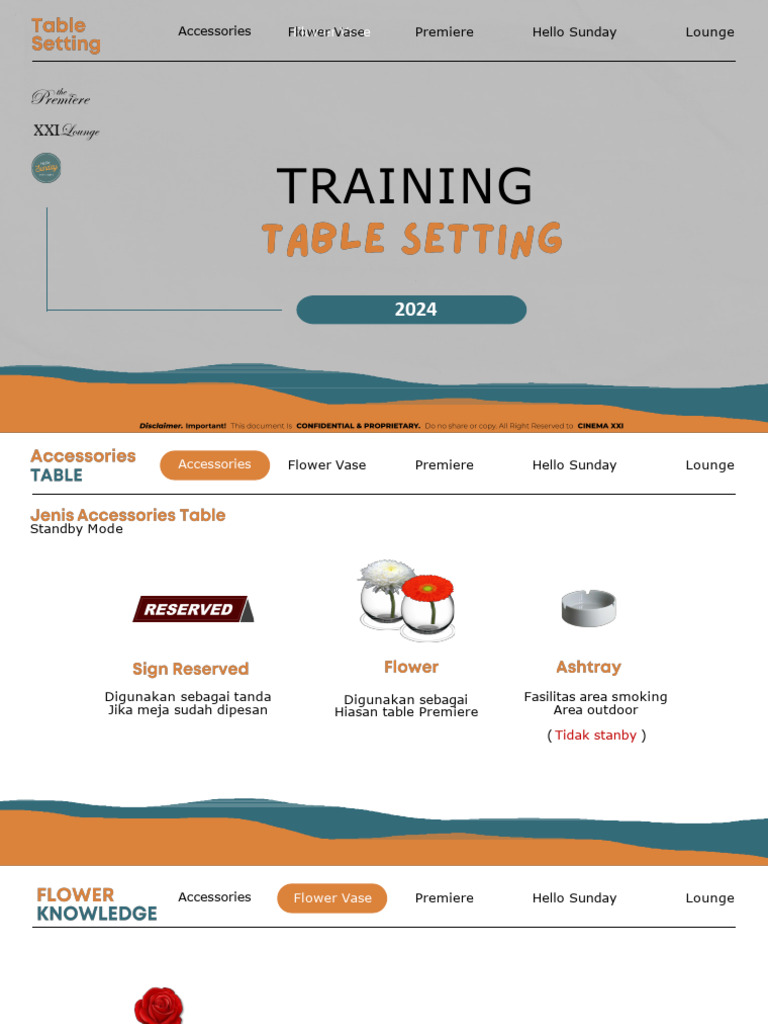 Materi 5 - Table Setting | PDF