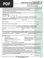 NSW Licence Application Form 1001 | PDF | Driver's License | Identity ...