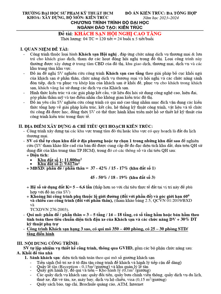 De Da TH - KS Hoinghi - ĐH SPKT HCM | PDF