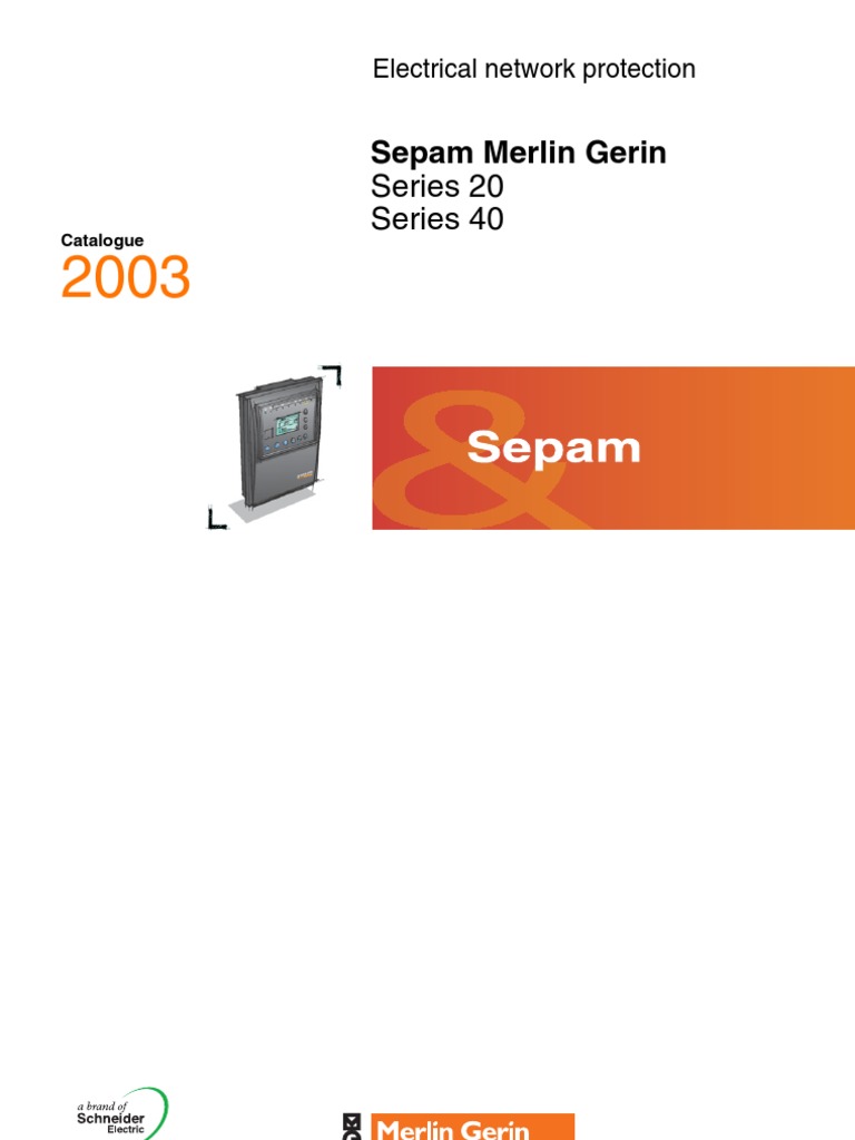 Catalogue Sepam 20 - 40 | PDF | Power Supply | Computer Network